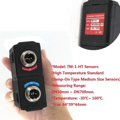 TM-1-HT Liquid Ultrasonic Flow Meter Transducer Medium Size Sensor for ...