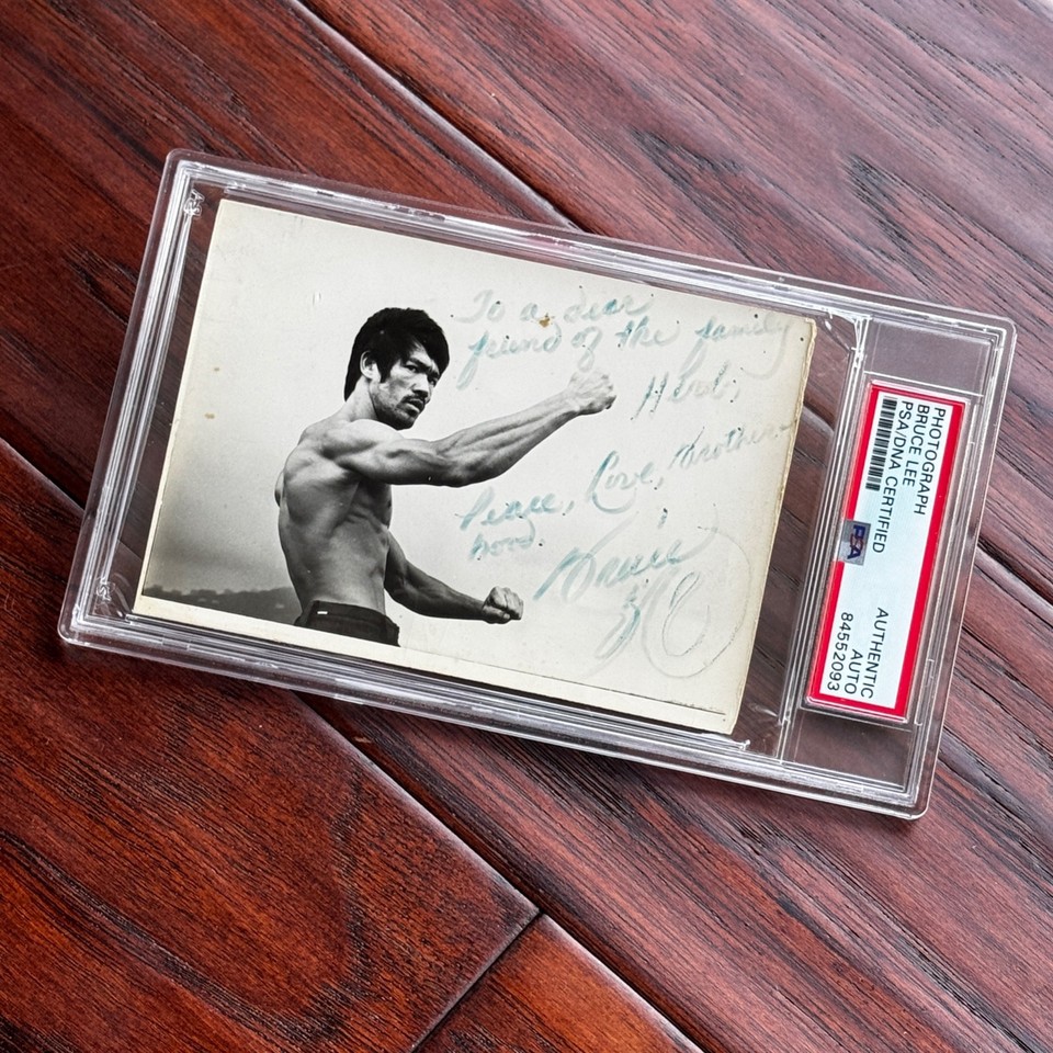 BRUCE LEE * PSA * Autograph MARTIAL ARTS Photo SIGNED to His Student | eBay