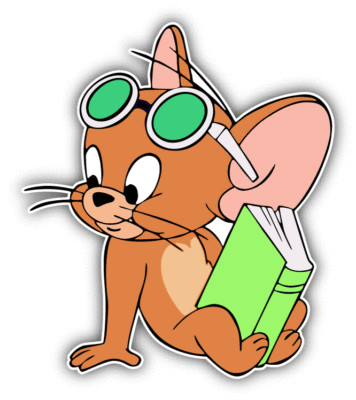 Tom And Jerry Book Cartoon Car Bumper Sticker Decal 4'' x 5'' | eBay