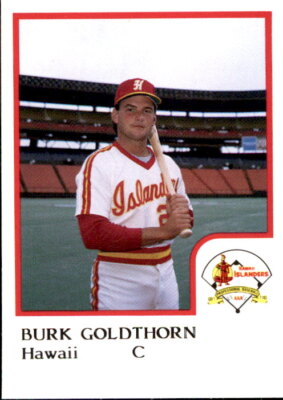 1986 Hawaii Islanders ProCards #10 Burk Goldthorn Dallas Texas TX ...
