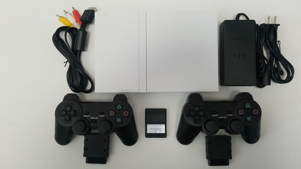 GUARANTEED Playstation 2 PS2 Console - 2 Controllers PS1 Compatible USA ...