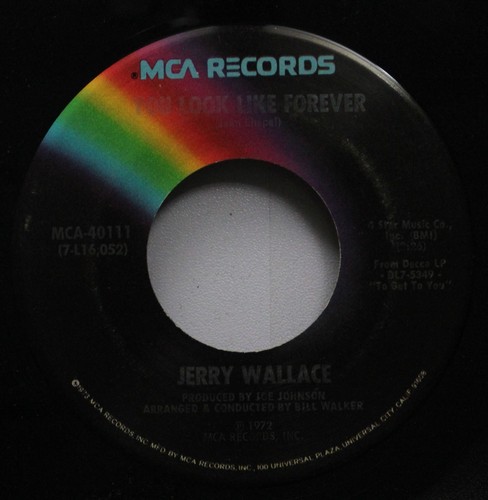 Country 45 Jerry Wallace - Vous Look Like Toujours / Don'T Give Up Sur Me MCA Re | eBay