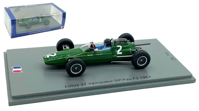 1/43 Spark Lotus 32 #2 Winner Gp Pau F2 1964 Jim Clark Edition Limited ...