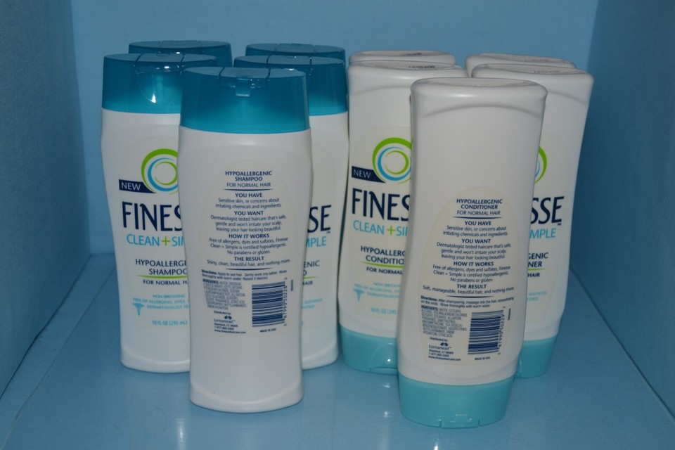 (10) Finesse Clean & Simple (5) Shampoo's & (5) Conditioners, 10 fl oz ...