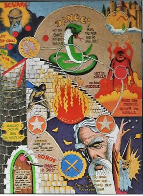 * TRI CHEM 7788 CASTLE QUEST DART GAME DANGE SNAKE DEMON Picture ...