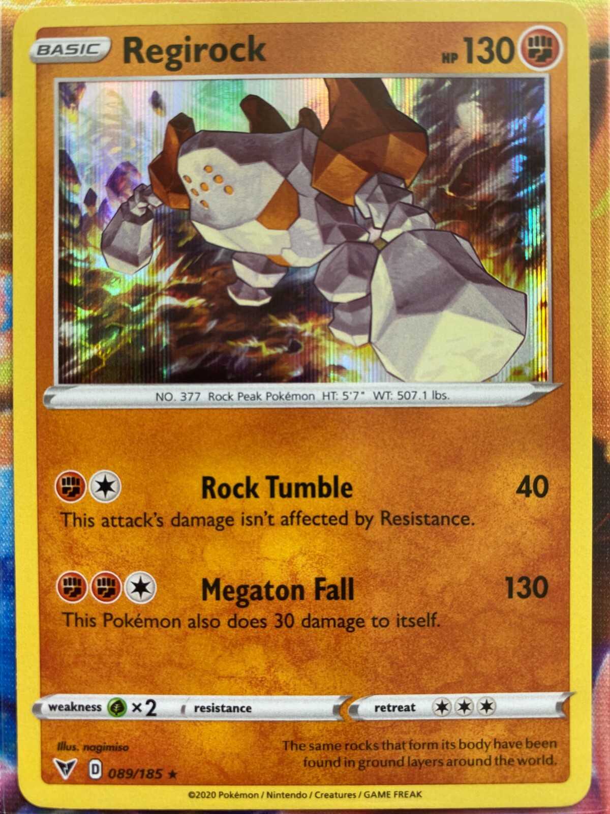 Regirock Card