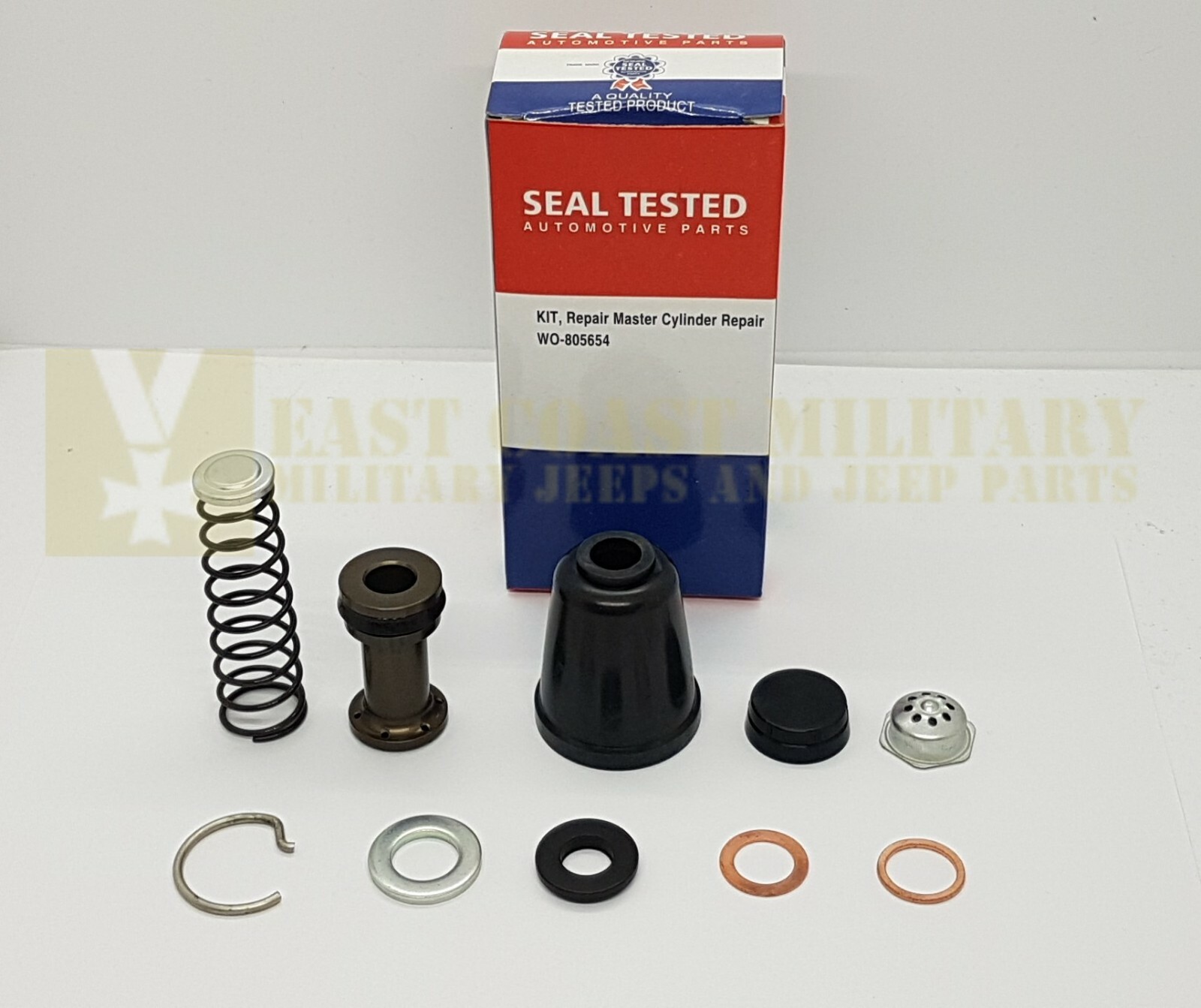 WILLYS MB FORD GPW CJ2/CJ3A/CJ3B BRAKE MASTER CYLINDER REPAIR KIT WO ...