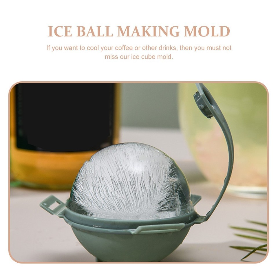 10PCS Plastic Ice Mould Round Ice Ball Making Tool Ice Ball Maker Home ...