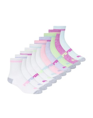 PUMA Kids/Youth Boys' 10 Pack Low Crew Socks Drycell New Pick Own Color ...