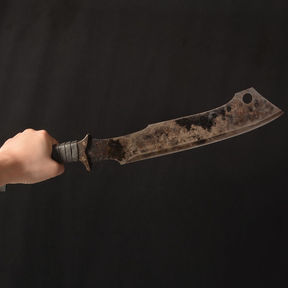 SV Handmade cast Manganese Steel Chopping Blade Sword, Full Tang ...