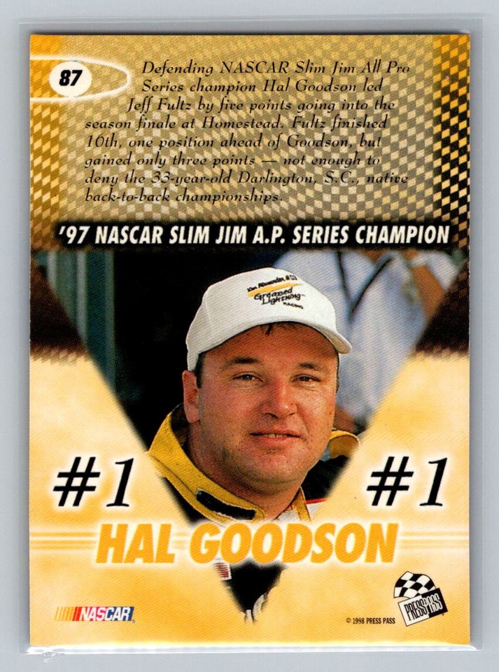 1998 Press Pass #87 Hal Goodson Hal Goodson Racing | eBay