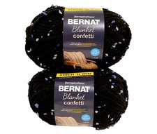 Bernat Blanket Confetti Yarn 10.5 oz 300 g 176 yds 161 m Frosted Blue ...