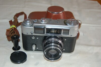 Fed-4, Type 2, Vintage 1968 Soviet Rangefinder Camera & Case. No.850390 ...