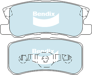 Brake Pads H/Duty Bendix DB1464HD for Mitsubishi Pajero NM NP SUV TDi 2 ...