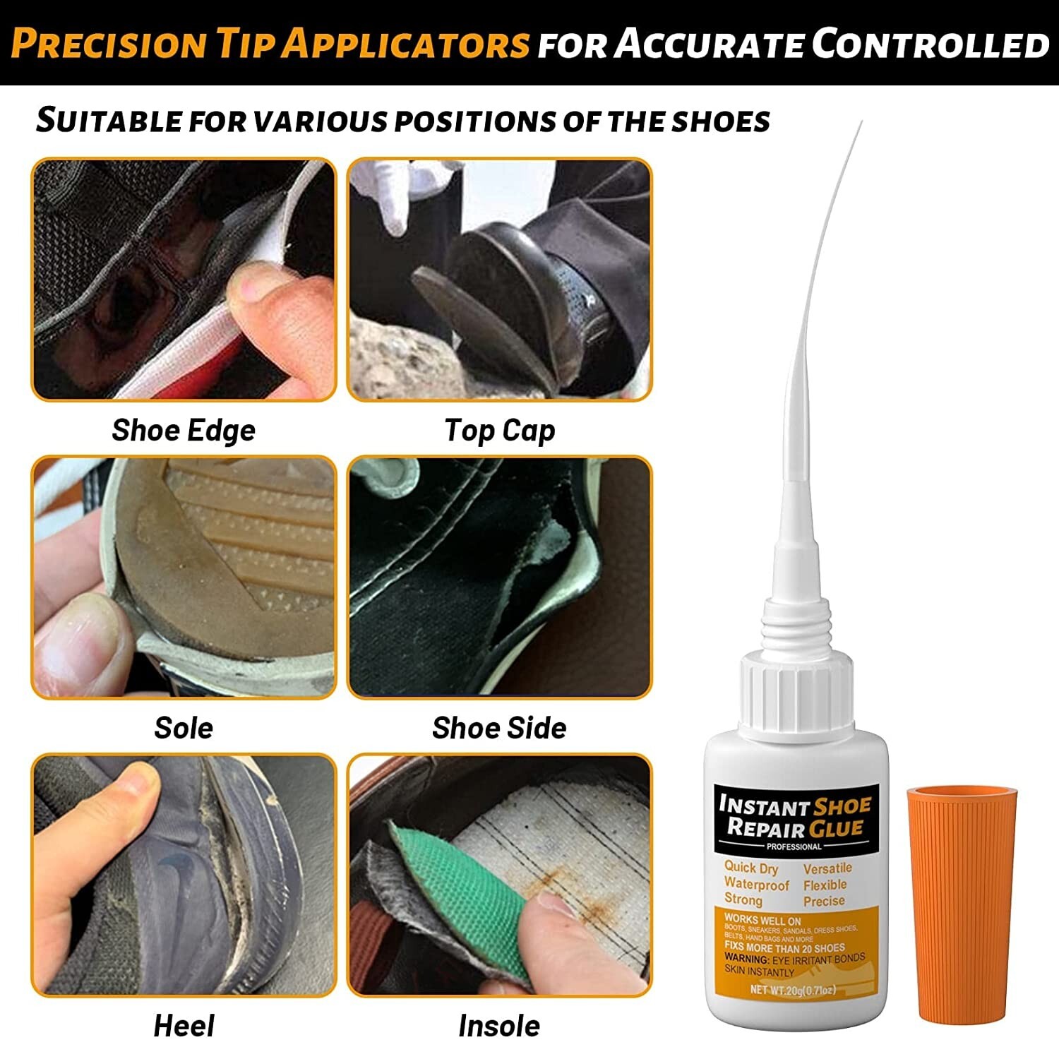 Shoe Glue Sole Repair Waterproof Fix For Boot Soles Sneakers Boots ...