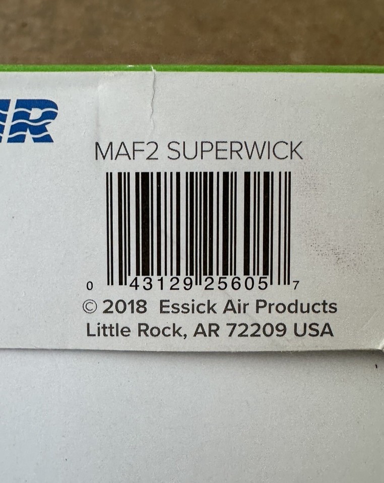 Essick MAF2 Superwick Humidifier Filter - White 43129256057| eBay