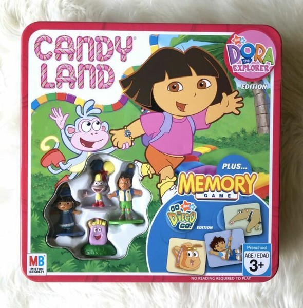Dora The Explorer Edition Candyland & Memory Game Milton Bradley 2006 ...
