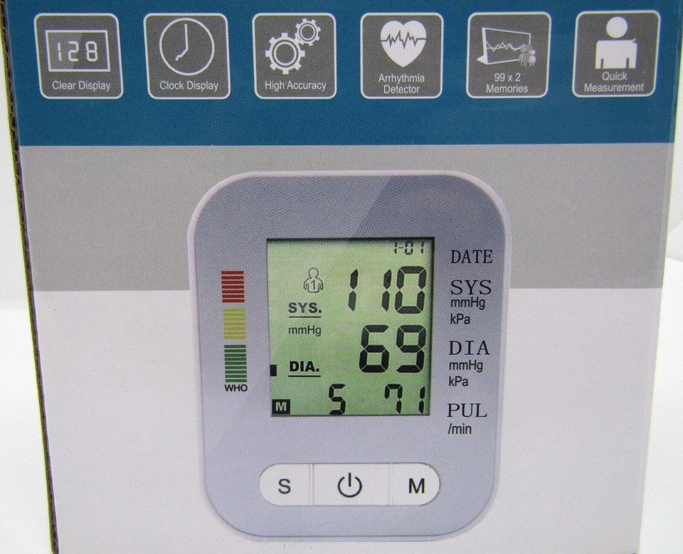 Electronic Blood Pressure Monitor, Arm Type Blood Pressure Monitor. | eBay
