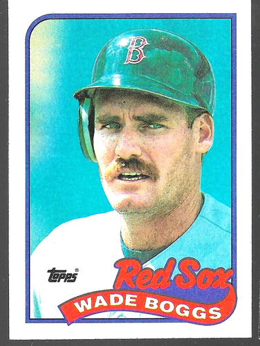 1989 Topps Wade Boggs 600 Boston Red Sox Baseball Vintage | eBay