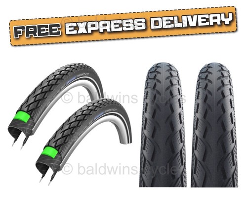 PAIR Schwalbe MARATHON 27.5 x 2.35 650B Mountain Bike Smooth Road Bike ...