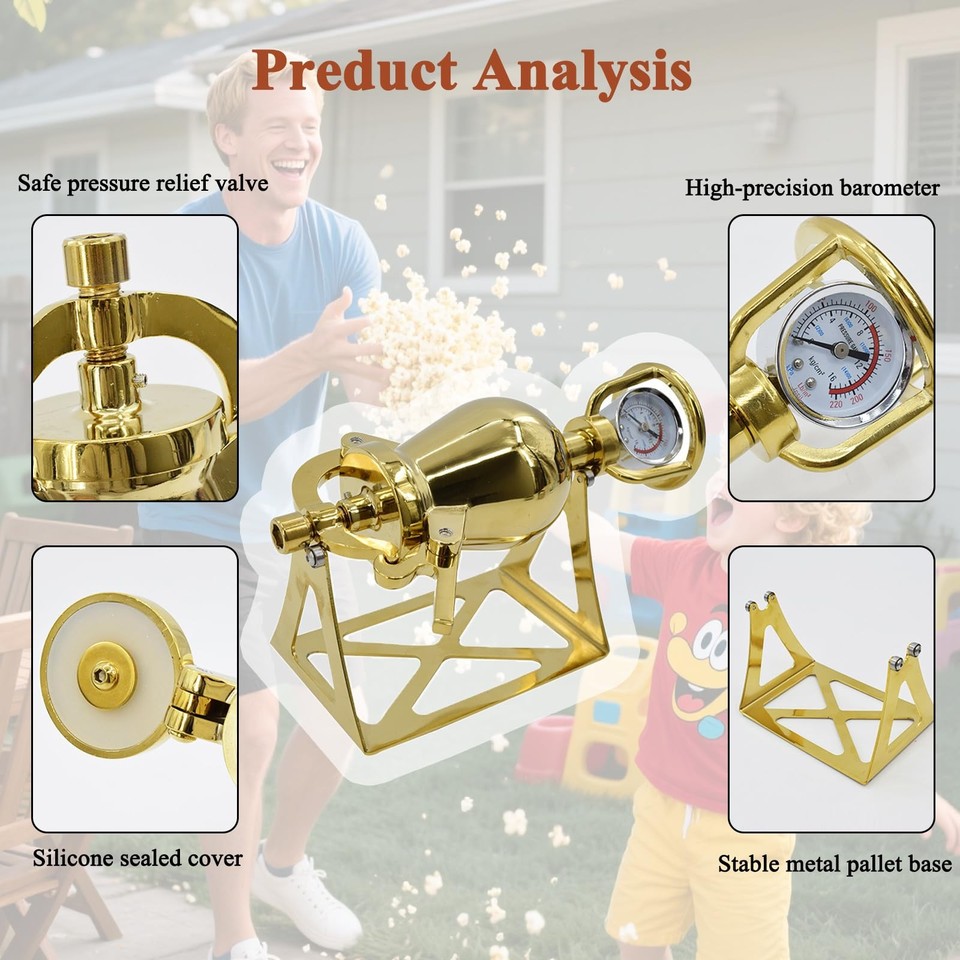 Chinese Popcorn Maker, Old-Fashioned Popcorn Popper, Hand Stainless ...