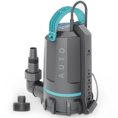 Automatic Sump Pump, 1/2 HP Submersible Water Pump, 3159 GPH Utility ...