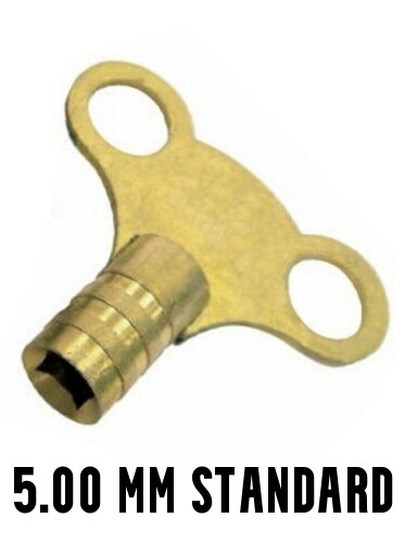 CAST IRON RADIATOR KEY SOLID BRASS PLUMBING BLEED AIR SQUARE KEY 9 ...