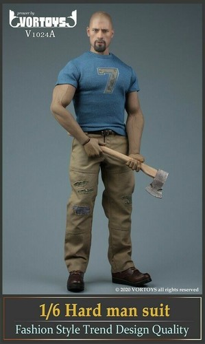 1:6 VORTOYS V1024A Male T-shirt Clothes Axe For 12"PH TBLeague M34 M35 ...