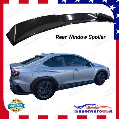 Fits for 2022-2023 Subaru WRX Gloss Black Rear Roof Window Visor ...
