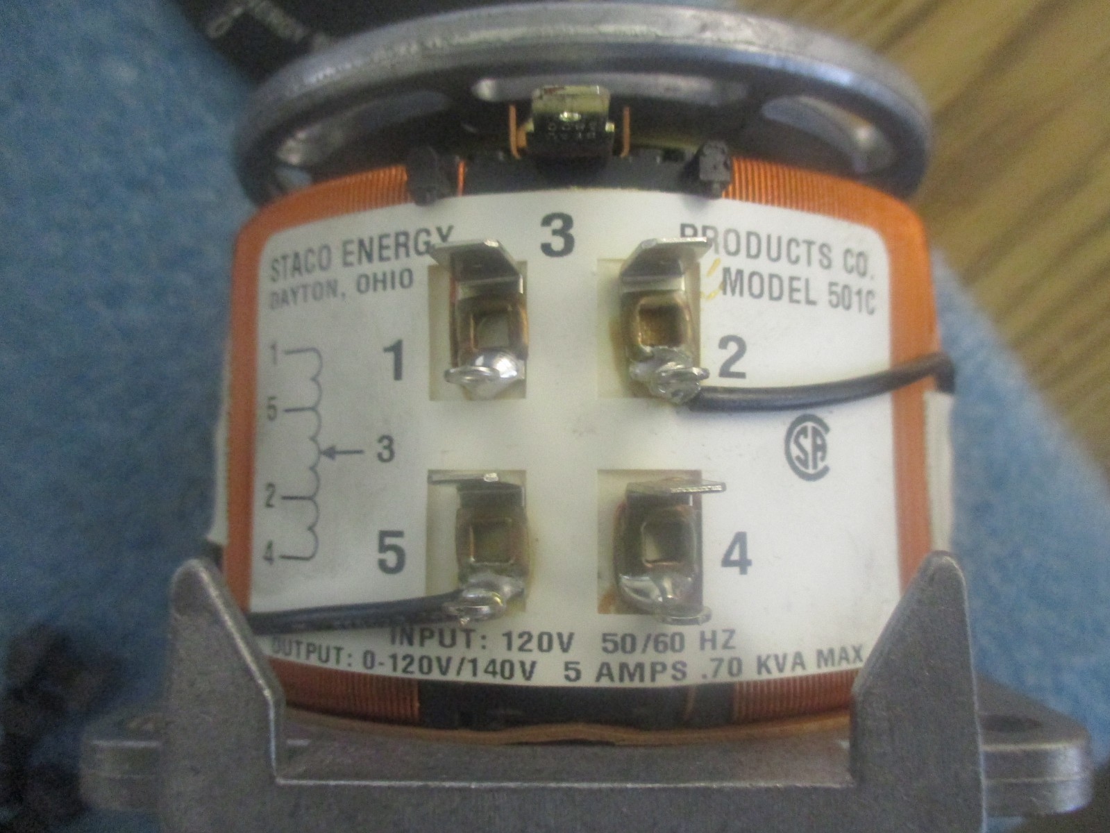 Staco Energy Model: 501C Variable Transformer.