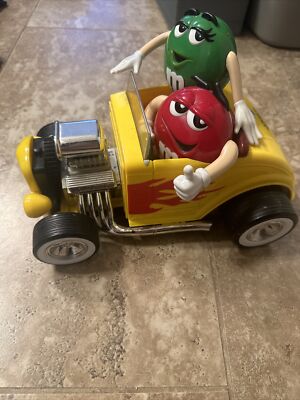 M&M's Hot Rod Candy Dispenser Car Yellow Collectible Toy | eBay