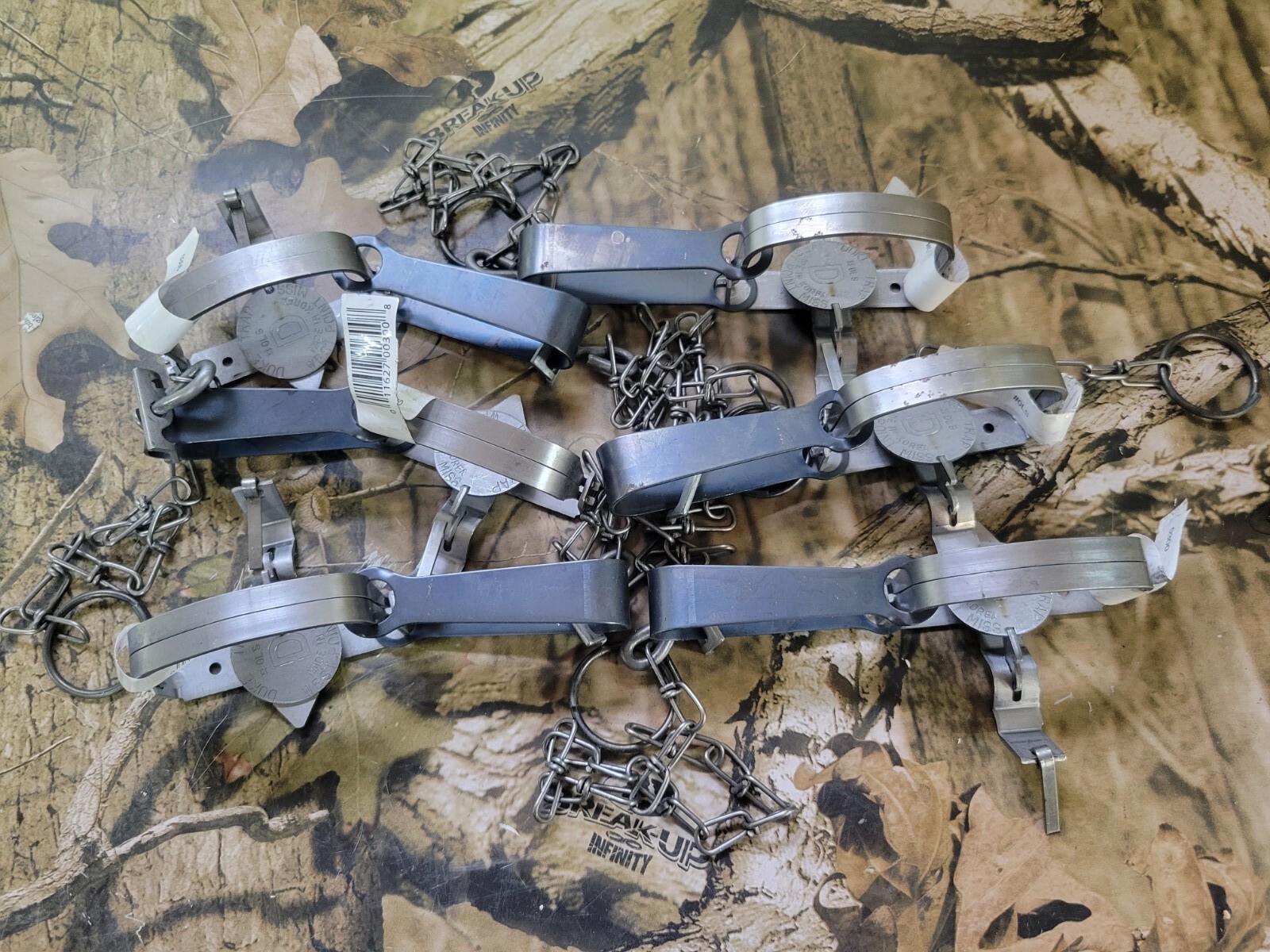 6 Duke # 0 Long Spring Foothold Traps Mink Muskrat Gopher Trap 0300 NEW ...