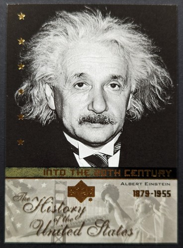 Albert Einstein 2004 History of America Upper Deck Card #8 (NM) | eBay