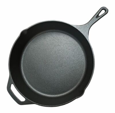 Solid Cast Iron Frying Pan Cast Iron Skillet Pan Campfire Cooking Pan ...