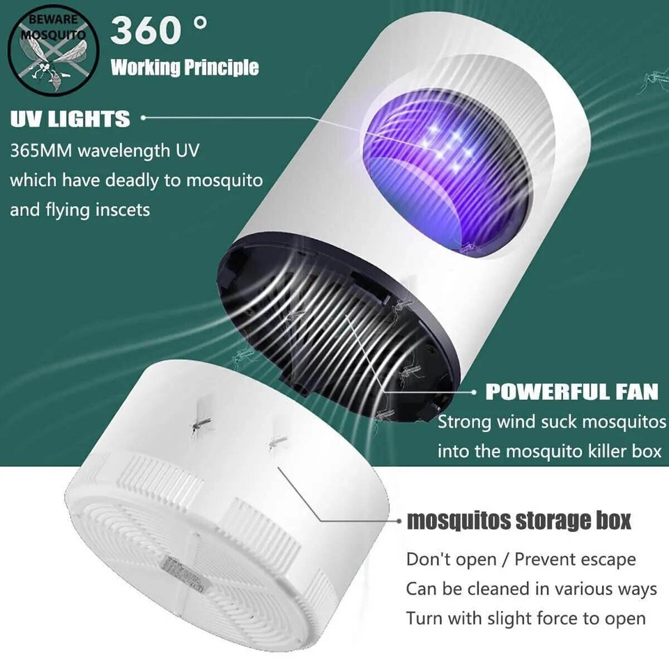 Mosquito and fly killing lamp Photocatalyst sized eye mosquito control ...