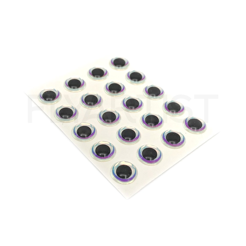3D HOLOGRAPHIC FISH EYES - Fly Tying Fishing Lure Adhesive Stick-On ...