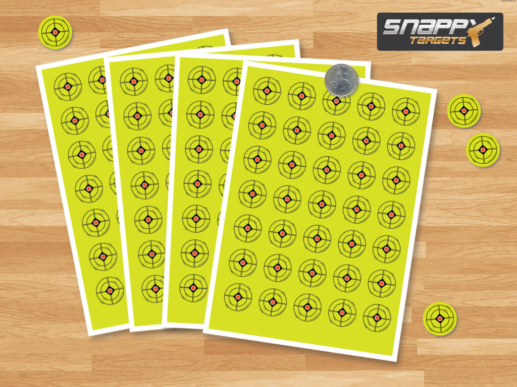 Self Adhesive Target Shooting Stickers for Airgun, Air Rifle and and ...