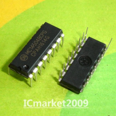 50 PCS MC14504BCP DIP-16 MC14504 Hex Level Shifter for TTL to CMOS or ...