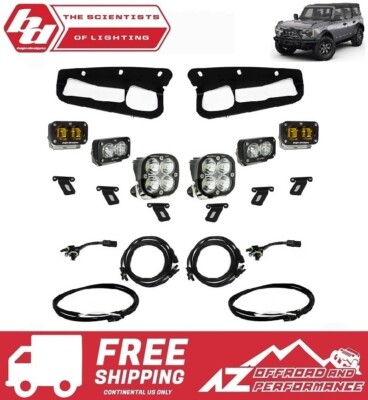 Baja Designs Amber S2 SAE PRO Fog Pocket Bumper LED Light Kit for Ford ...