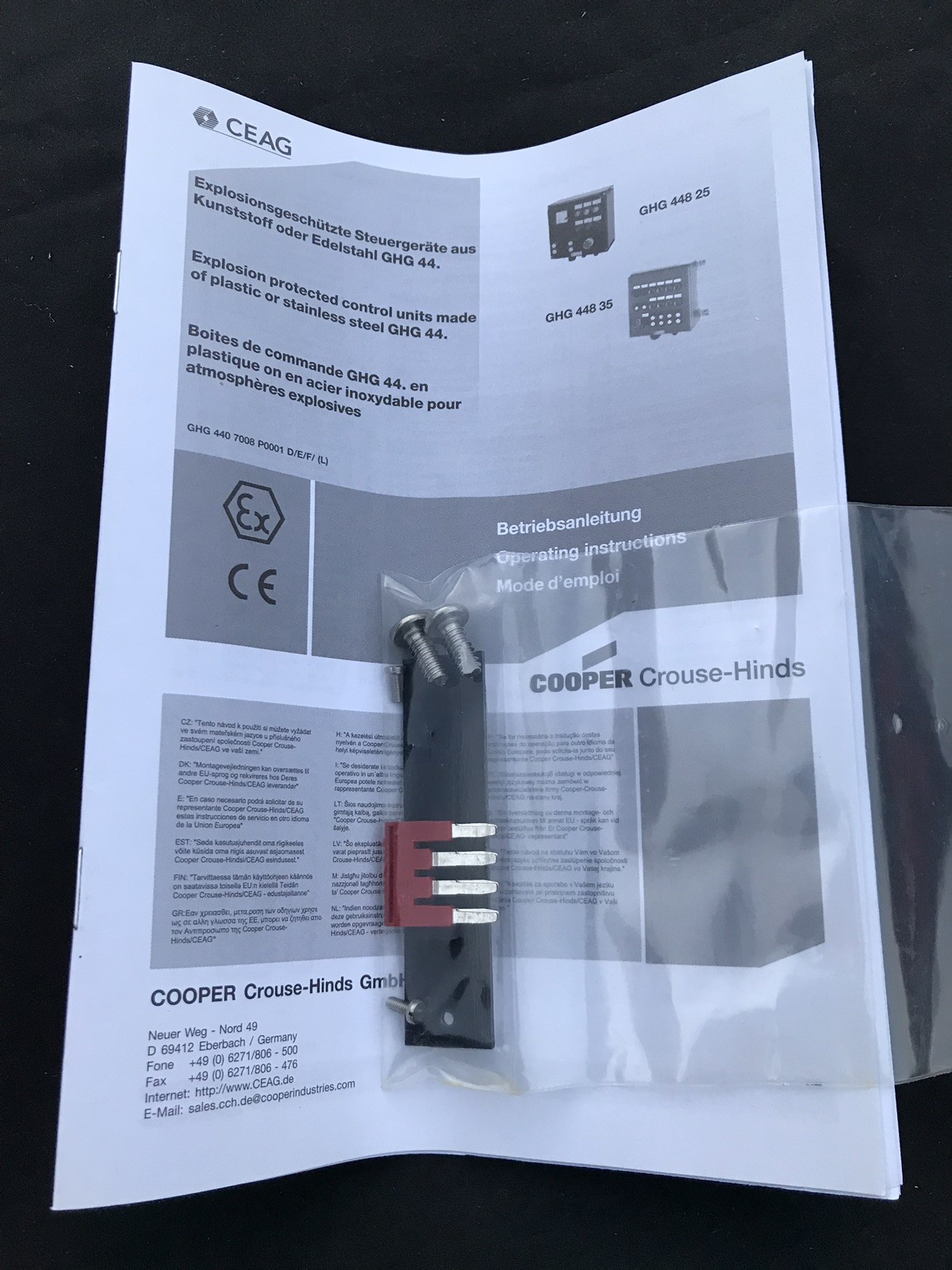 Ceag GHG 44 Control Unit W/ Ammeter - GHG4442402R1091 - 6A Atex Switch ...