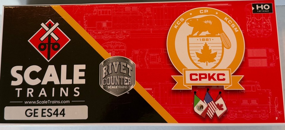 CPKC ES44AC DCC/SND RDY SCALE TRAINS RIVET WEATHERED NEW MINT #9375 CP ...