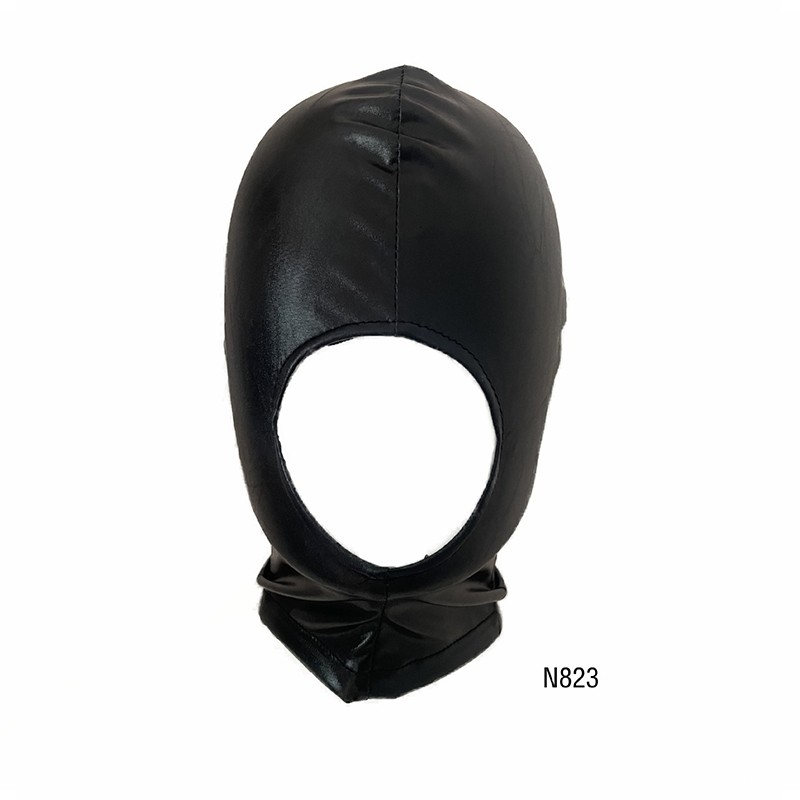 Adult Full Face Mask Shiny Balaclava Face Head Cover Hollow,Eyes Sex ...
