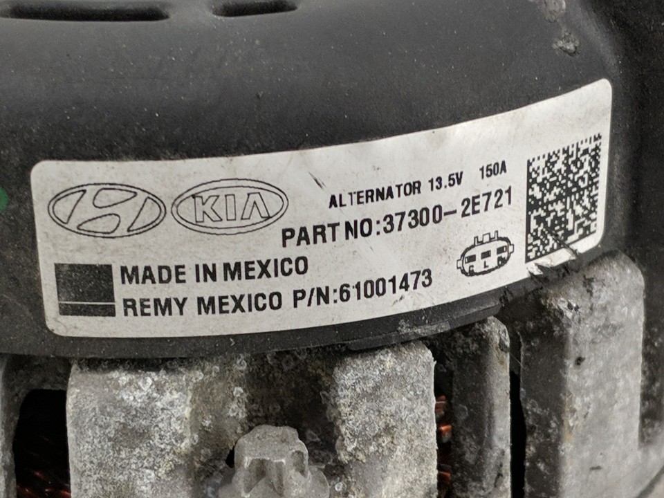2017-2022 Kia Forte Alternator Generator Charging Assembly Engine Oem ...