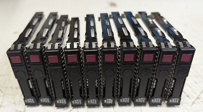 Lot of 10x 2.5" HDD Drive Tray Caddy, HP DL380 DL360 G8 G9 G10 Server ...