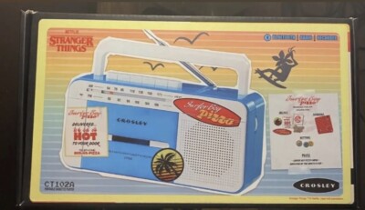 Stranger Things Season 4 Crosley CT102A Radio Cassette Player Bluetooth ...