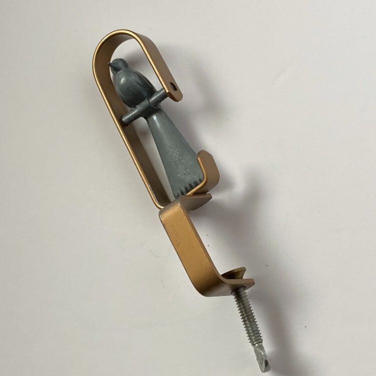 Fern Carter Vintage Swinging Bird on perch Table Clamp, rug braiding ...