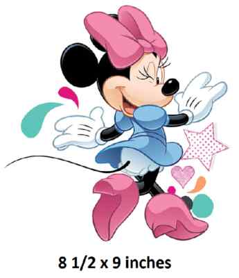 Minnie Mouse Decal Wall Art Decor Walt Disney Peel Stick Wallpaper ...