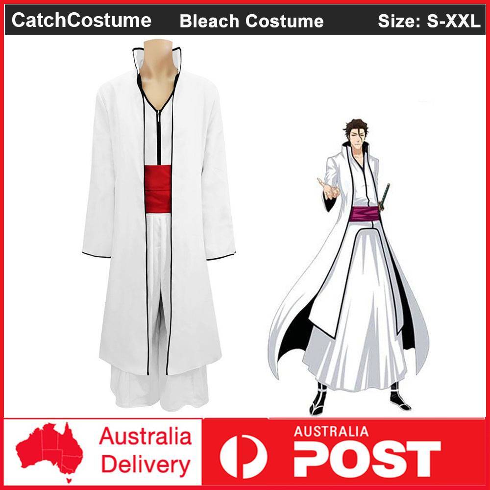 Xcoser Bleach Cosplay Ssuke Aizen Costume White Party Bleach Aizen