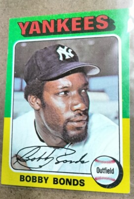 1975 Topps #55 Bobby Bonds Baseball Card New York Yankees | eBay