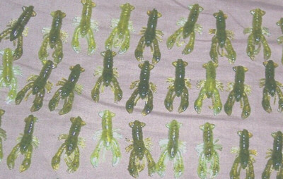 50 Baby Crawdad Fishing Lure 1.5" Crawfish Crappie Lure Perch Lure ...